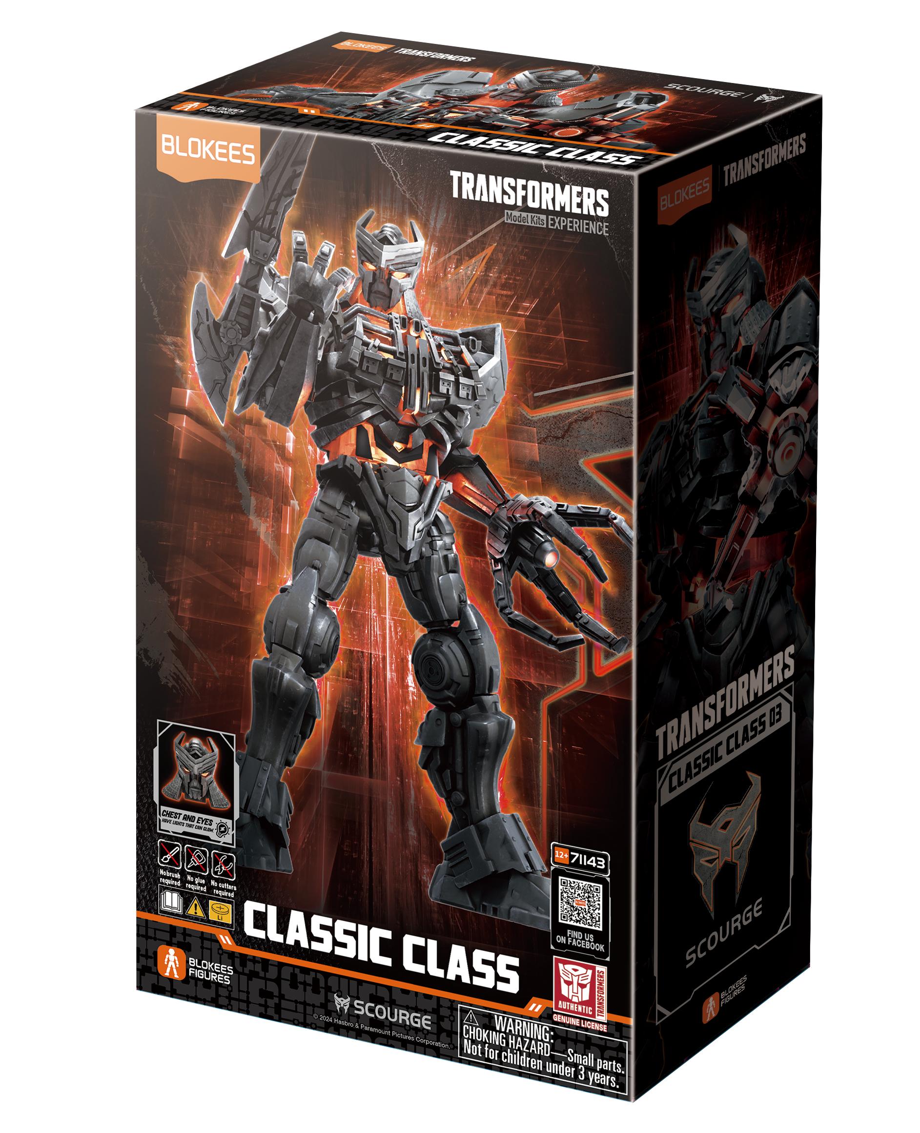 Blokees Transformers Classic Class 03 Scourge Action Figure Model Kit ...