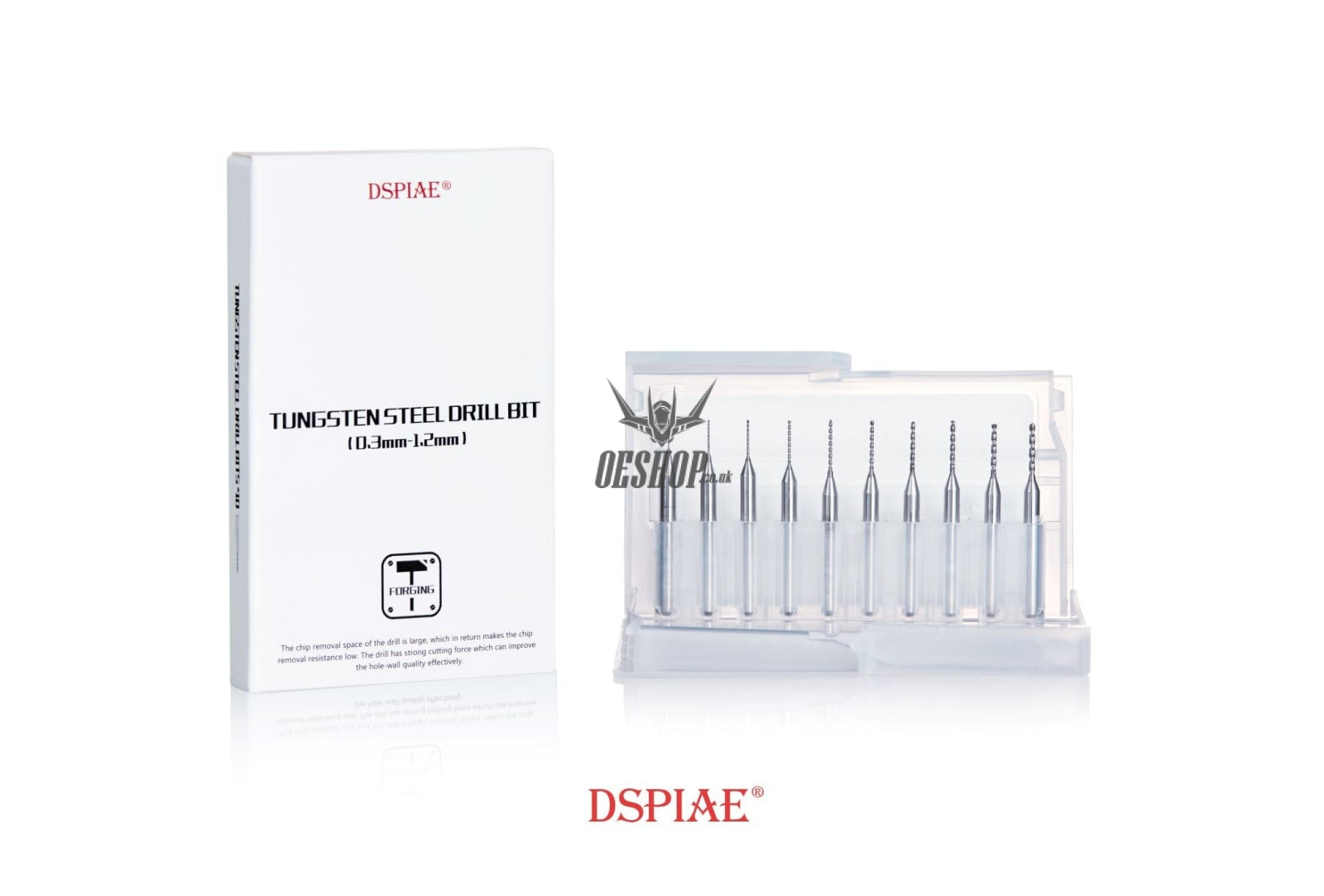 DSPIAE DB-03 0.3mm-1.2mm Tungsten Steel Drill Bit Set 6970845560165 ...